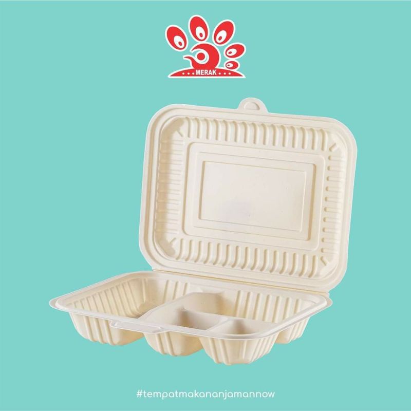Jual Mika Meal Box 88 Merak Sekat 4 (20pcs) | Shopee Indonesia