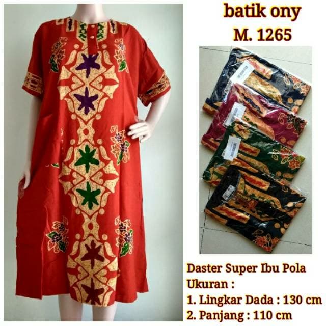 Jual Daster Jumbo Solo Pola M 1265 Daster Kancing Jumbo Baju Tidur ...