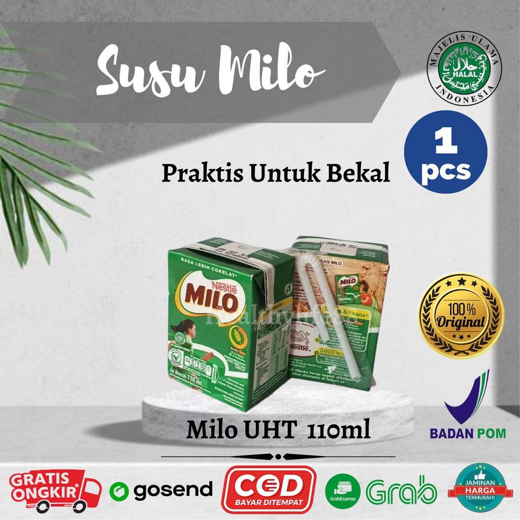 Jual Nestle Susu Milo UHT Coklat 110ml Cocok Untuk Bekal Anak Sekolah ...