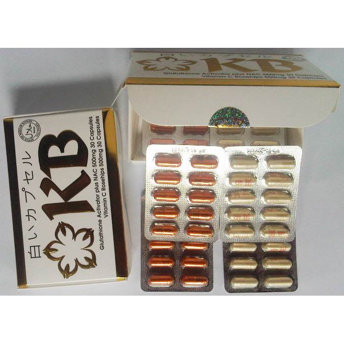 Jual Kyusoku Bihaku Kapsul Pemutih capsul pemutih pil 100% Original 30 ...