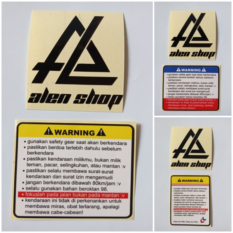 Jual STICKER PRINTCUT WARNING CABE | Shopee Indonesia