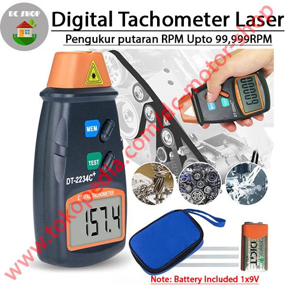 Jual LCD Digital Laser Infrared Tachometer RPM Alat Ukur Kecepatan ...