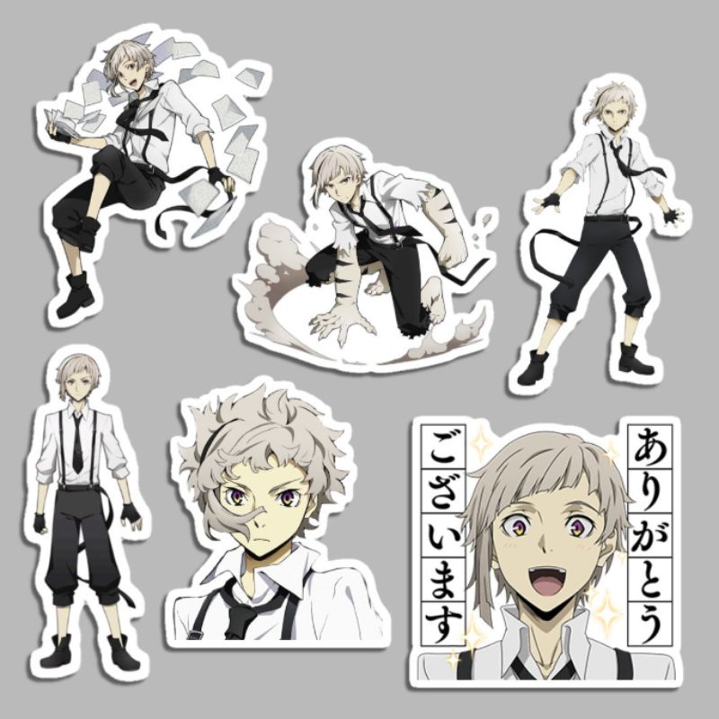 Jual Sticker Anime Bungo Stray Dogs Sticker dazai osamu Chuuya Atsushi ...