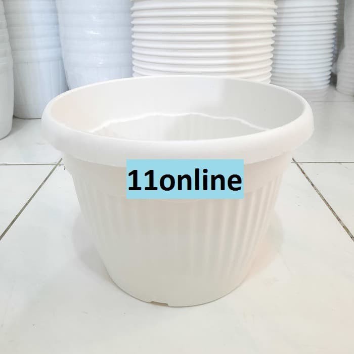 Jual POT MANAU 25 / pot putih 25 / pot putih / pot kuping putih 25 ...