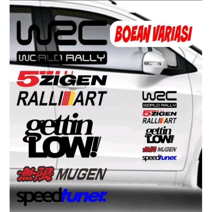 Jual Cutting Sticker Pintu Mobil Sticker Sponsor WRC RALLI ART 5ZIGEN ...