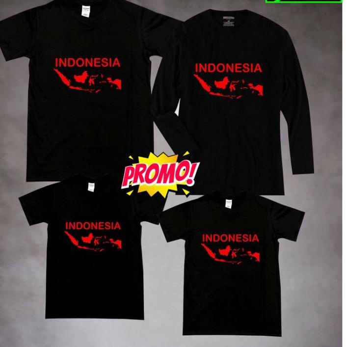 Jual Special Price.. Kaos Couple Seragam Keluarga Indonesia Agustusan kemerdekaan Baju Merah ...