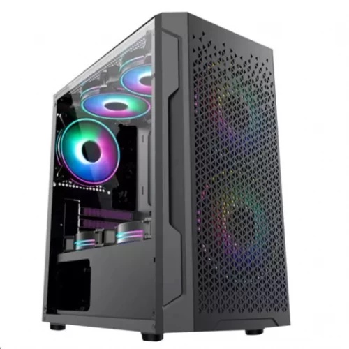 Jual CASING GAMING VENOM RX URRA CASE M-ATX + 2 FAN ARGB TEMPERED ...