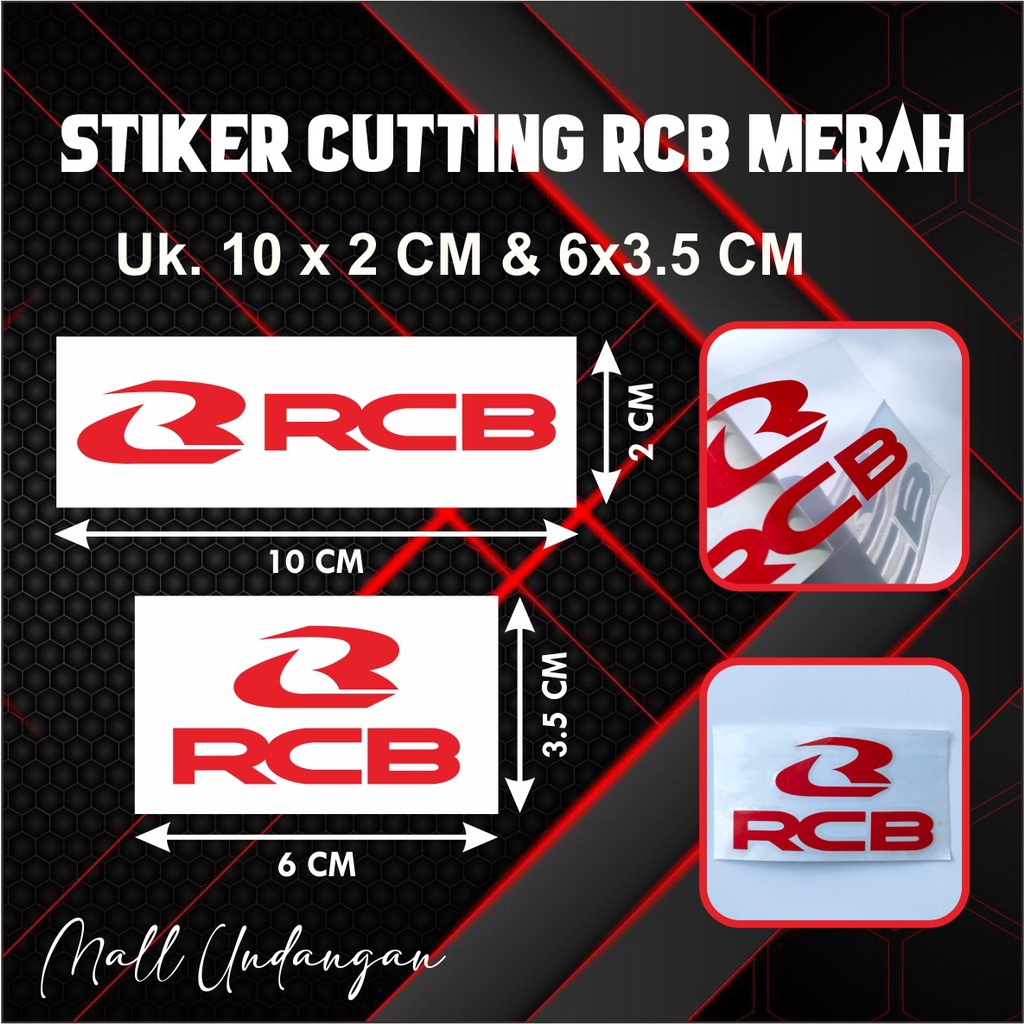 Jual STIKER RCB MERAH / STIKER RACING BOY / STIKER OTOMOTIF READY ...