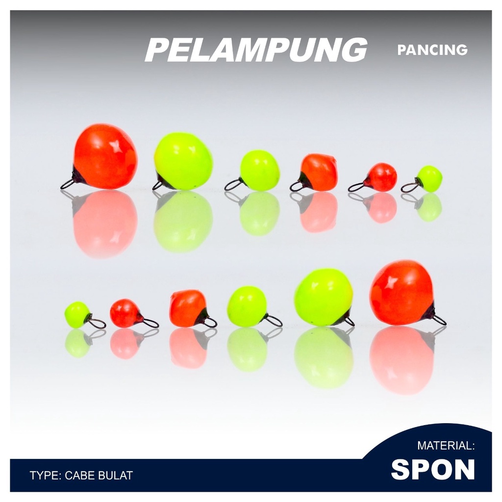 Jual Pelampung Mancing Spon Cabe Bulat _ 1 PCS & 10 PCS | Shopee Indonesia