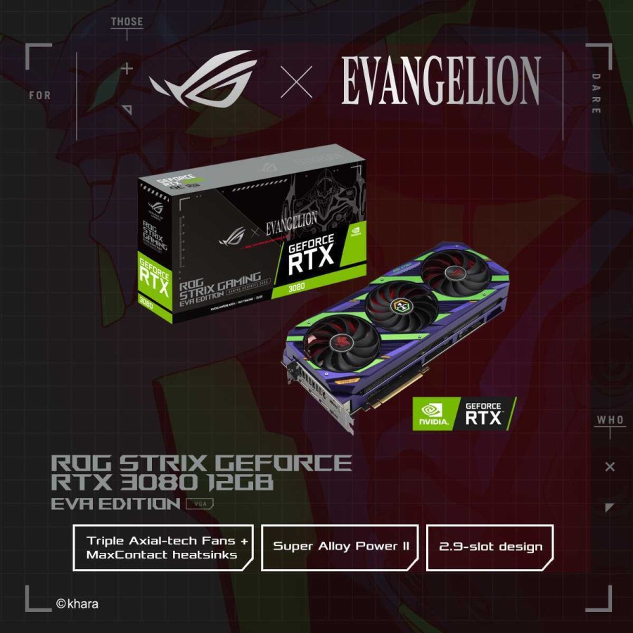 Jual ASUS ROG STRIX GeForce RTX 3080 OC EVANGELION/EVA Edition 12GB ...