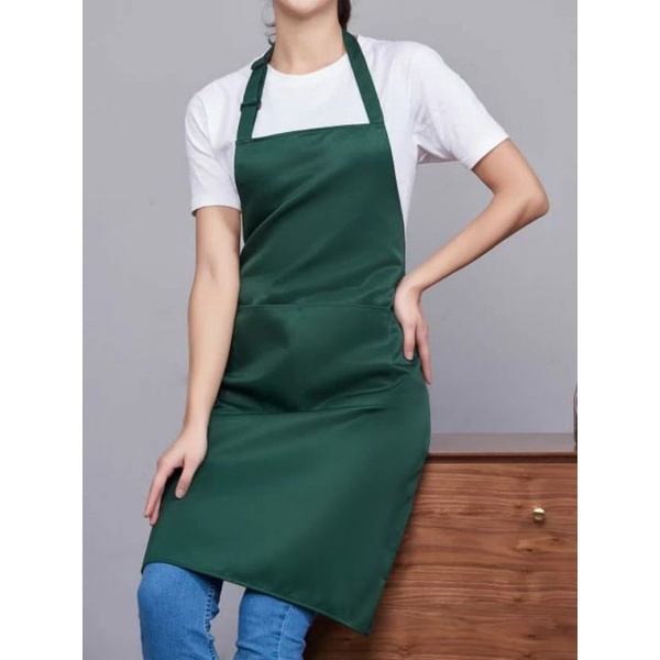 Jual Celemek Apron/celmek apron masak/celmek katun derill | Shopee ...