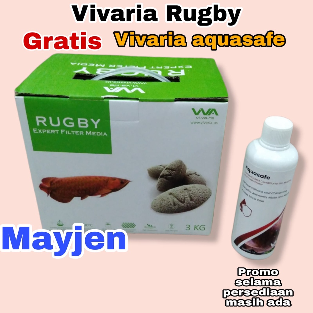 Jual Vivaria Rugby 3 Kg media filter biologis rumah bakteri aquarium ...