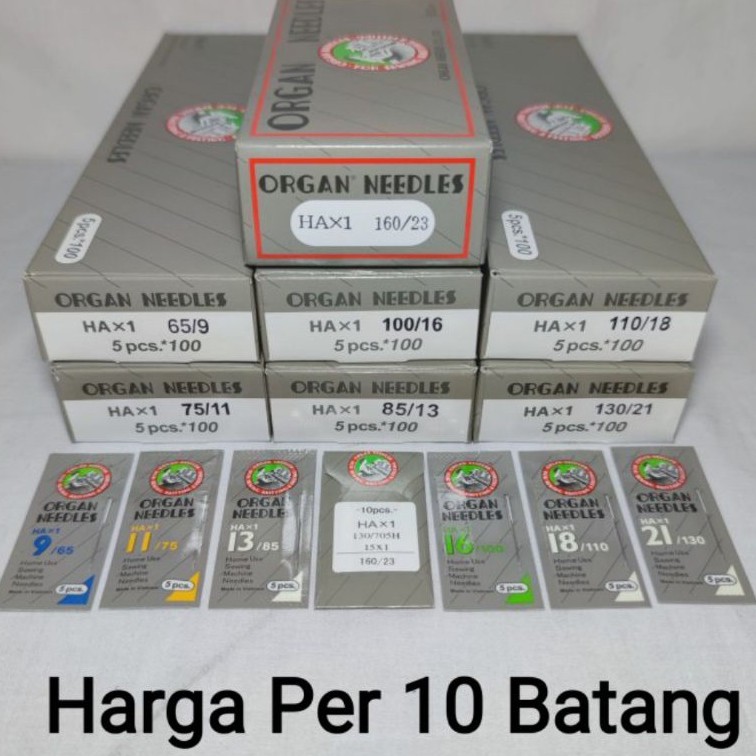 Jual Jarum Jahit Organ Needles HA x 1 Jarum Mesin Jahit Kecil /Klasik | Shopee Indonesia
