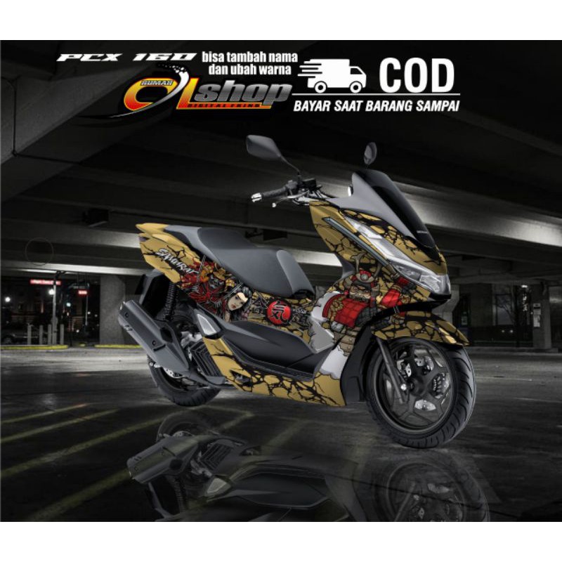 Jual Decal Sticker Motor PCX 160 4 valve motif samurai jepang variasi ...
