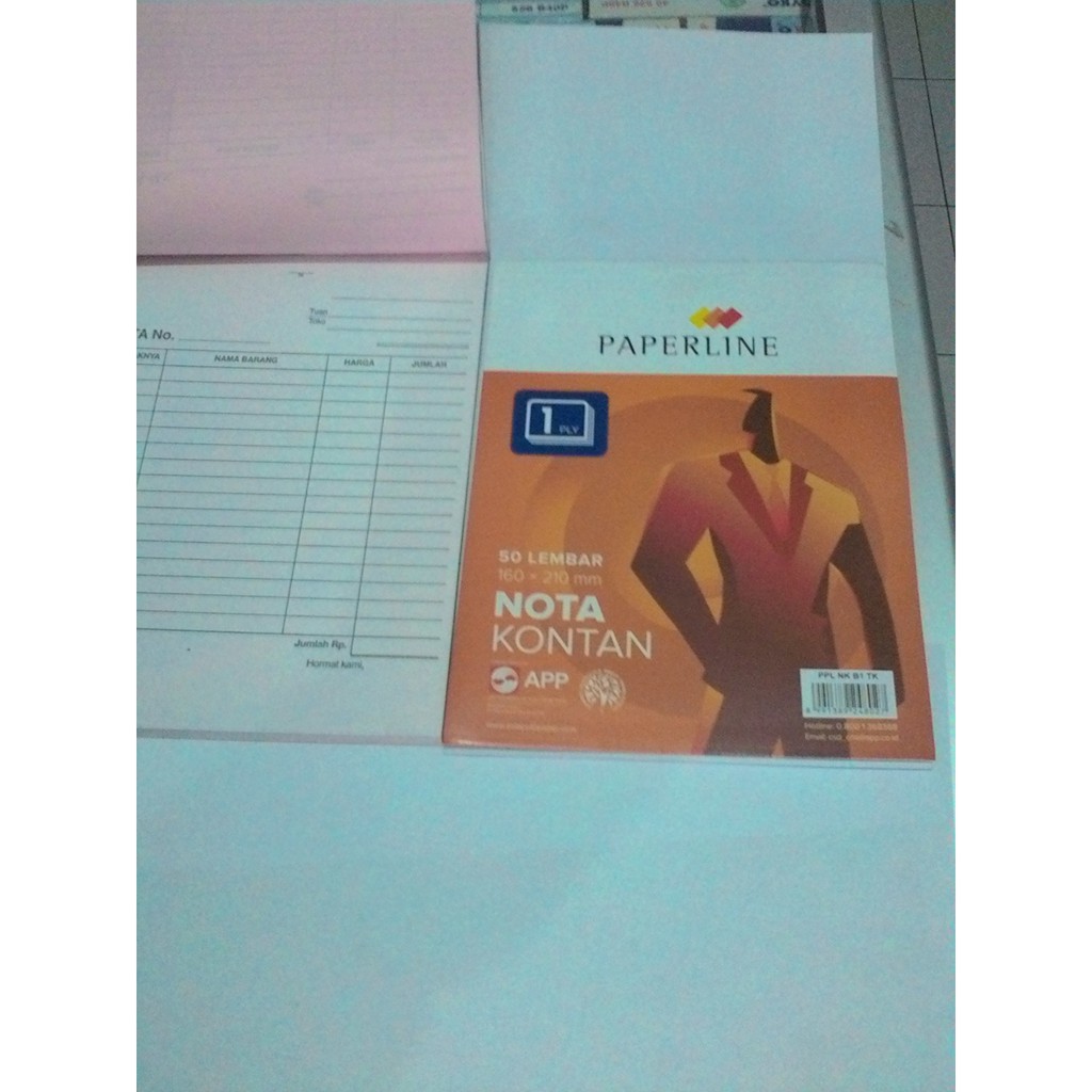Jual Buku Nota Kontan Besar 1Ply B1 Paperline / Nota PPL B1 1ply Besar ...