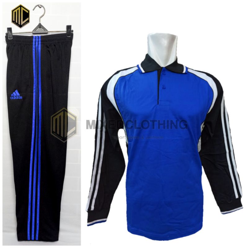 Jual 1 set setelan olahraga pria wanita/pakaian seragam olahraga/baju ...