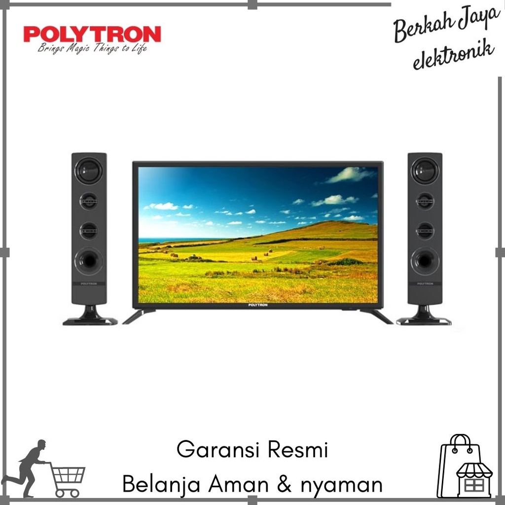 Jual TV Polytron LED Digital TV 32 Inch 32TV1855 +Speaker Tower | Shopee Indonesia