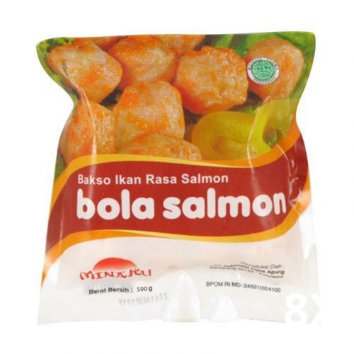 Jual MINAKU BOLA SALMON 500GR | Shopee Indonesia