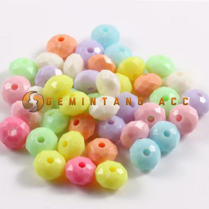 Jual Manik Manik Pastel Mote Akrilik Susu Mote Love, Bintang, Kupu, Bunga Pita Bahan Meronce ...