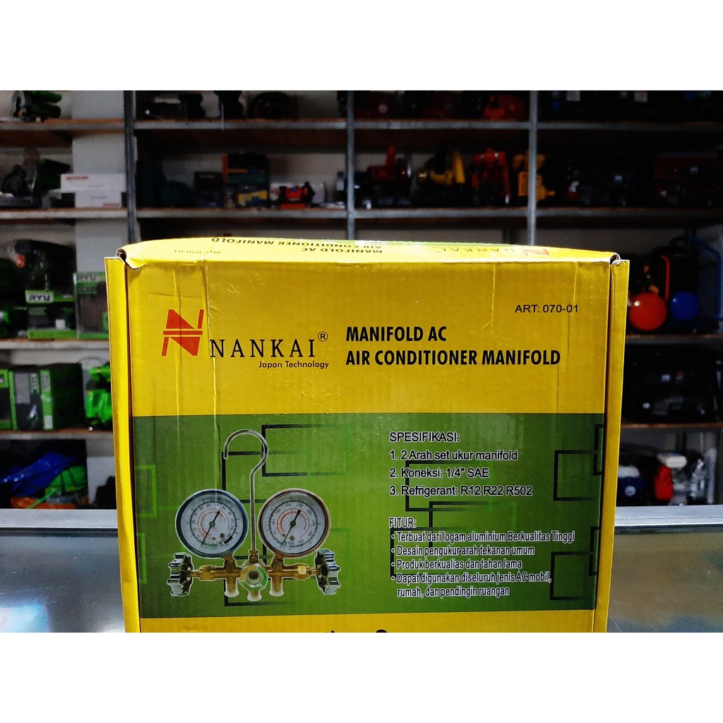 Jual Alat Pengukur Freon AC / Manifold AC Nankai | Shopee Indonesia