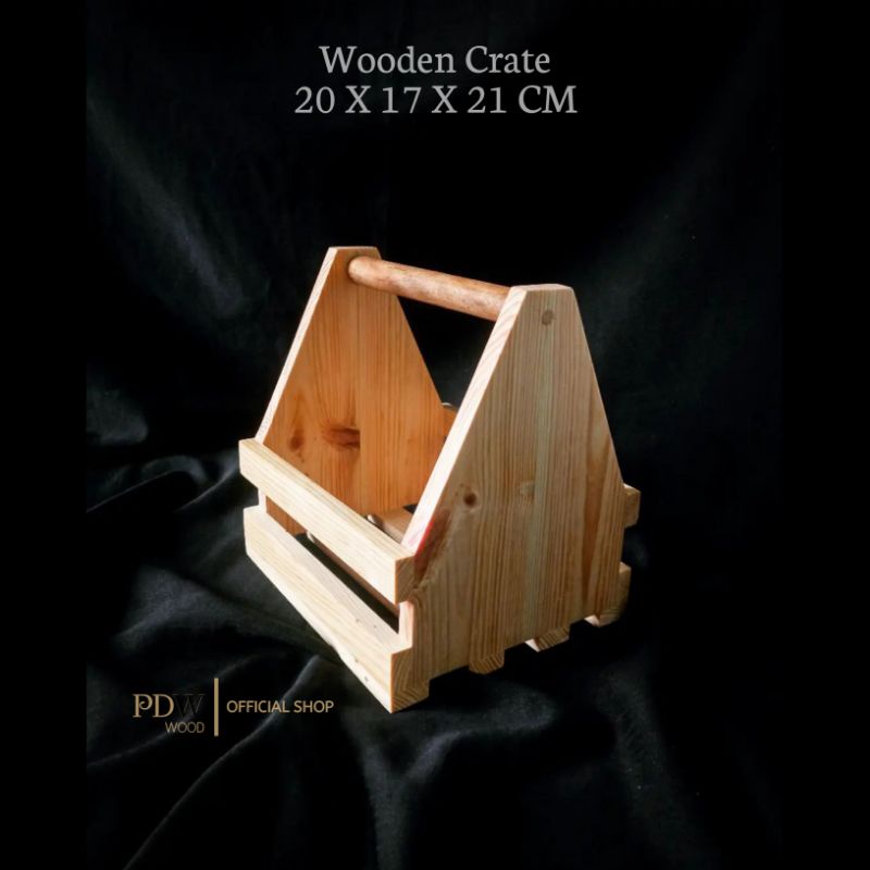 Jual Wooden crate botol dekorasi serbaguna/Box kayu multifungsi ...