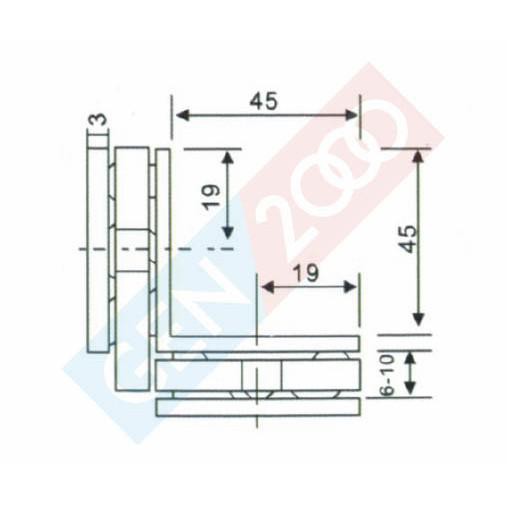 Jual Konektor Kaca Klip Kaca ke Kaca Sudut 90 Derajat Glass Clip ... Jual Konektor Kaca Klip Kaca ke Kaca Sudut 90 Derajat Glass Clip ...