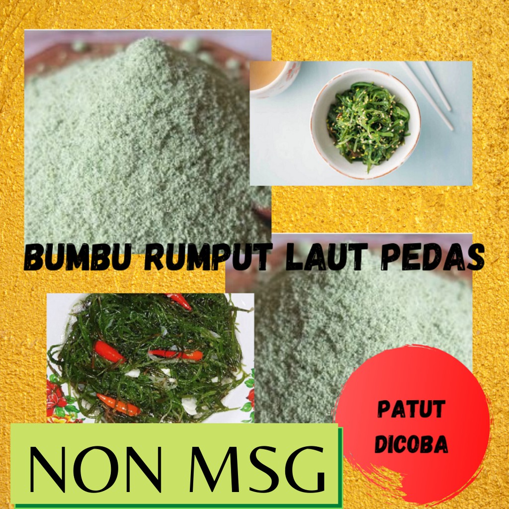 Jual BUMBU TABUR RUMPUT LAUT PEDAS SPICY SEAWEED NON MSG 1 KG FOOD ...