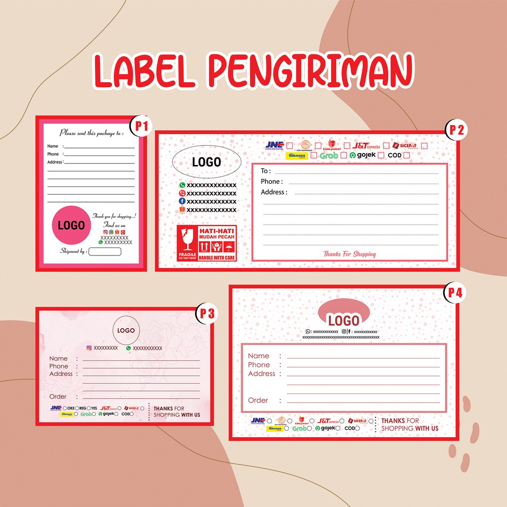 Jual STIKER LABEL PENGIRIMAN / STIKER PENGIRIMAN OLSHOP | Shopee Indonesia