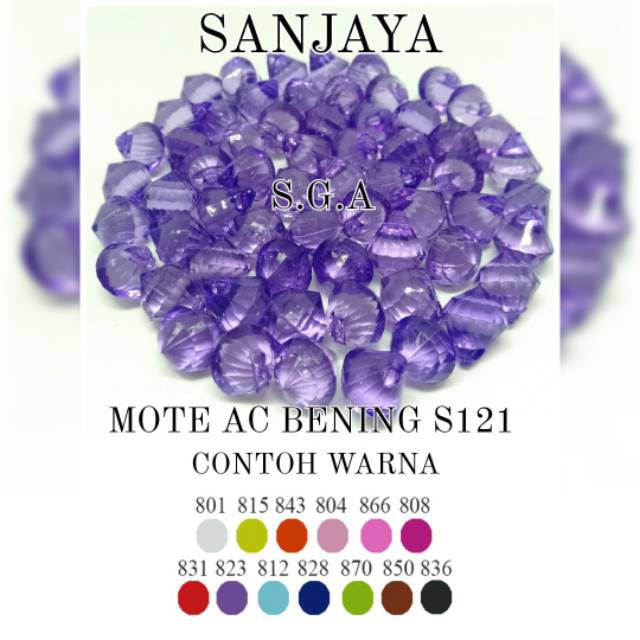 Jual Manik Bening / Mote Bening / Manik Akrilik Diamond / Mote Akrilik ...