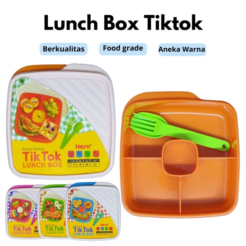 Jual LUNCH BOX TIKTOK VIRAL MURAH / LUNCH BOX SNI VIRAL | Shopee Indonesia