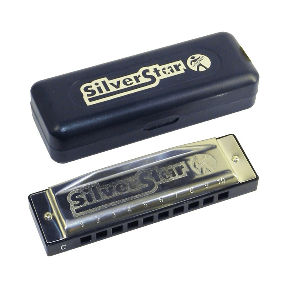 Jual Harmonica Harmonika Hohner Silver Star 10 hole Diatonic Pop Folk ...