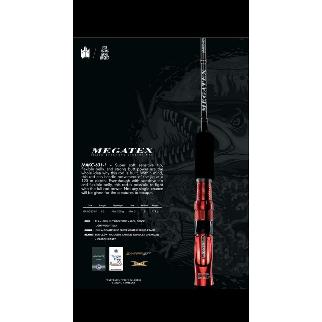 Jual Joran Tridentech Megatex Offshore Jigging & Light Jigging ...