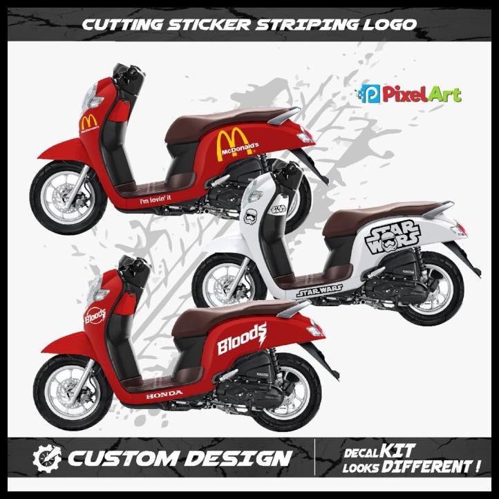 Jual Cutting Stiker Logo Mcd Starwars Bloods Motor Vespa Honda Scoopy ...