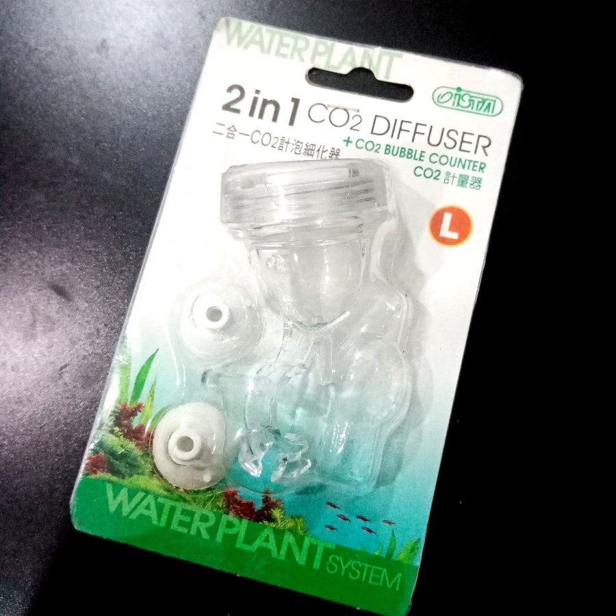 Jual ISTA 2 IN 1 CO2 DIFFUSER + CO2 BUBBLE COUNTER L AQUASCAPE AQUARIUM | Shopee Indonesia