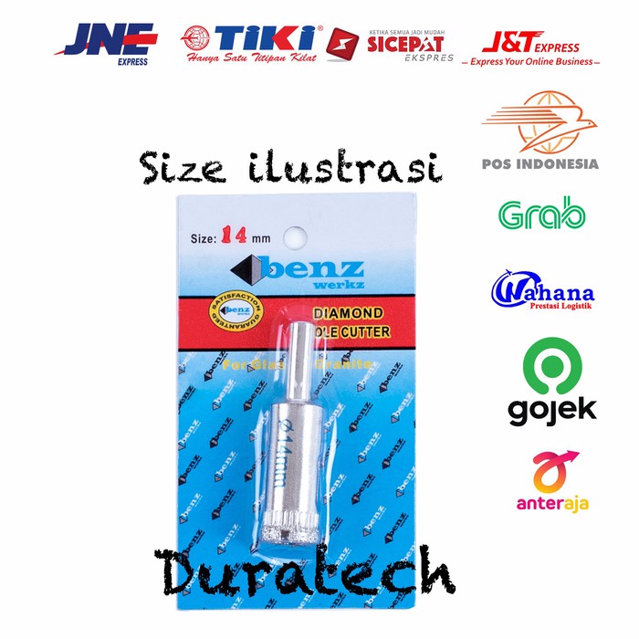 Jual Mata Bor kaca 50mm / Diamond hole cutter / Mata intan bor kaca ...