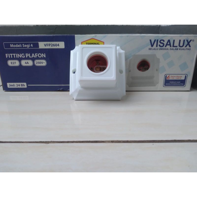 Jual visalux fitting plafon segi/visalux fitting oval/fitting segi ...