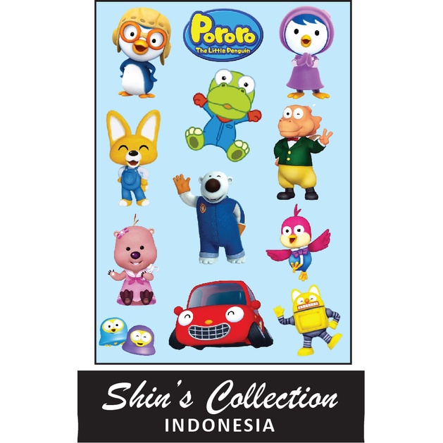 Jual Sticker stiker murah anti air Pororo 1 pc | Shopee Indonesia