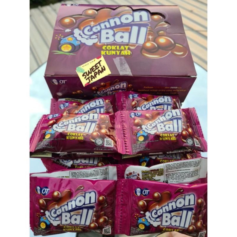 Jual CANNON BALL ISI 24 PCS coklat chewy -makanan ringan-cemilan coklat ...