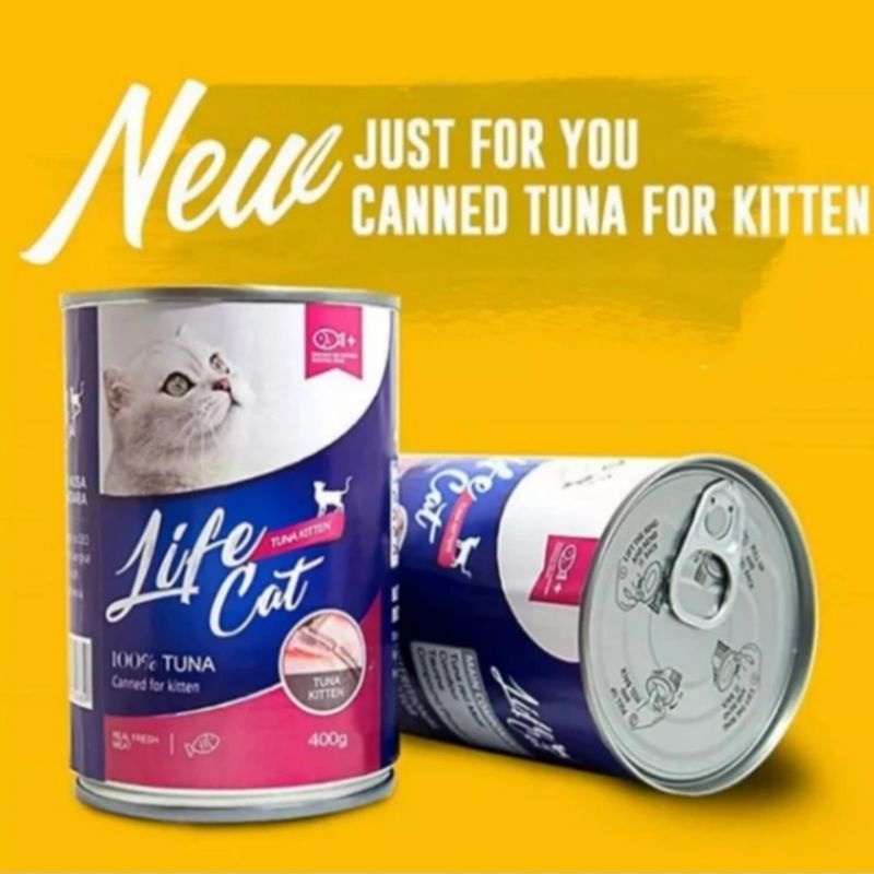 Jual LIFE CAT TUNA KITTEN 400gr Wet Food 400 gr Kaleng | Shopee Indonesia