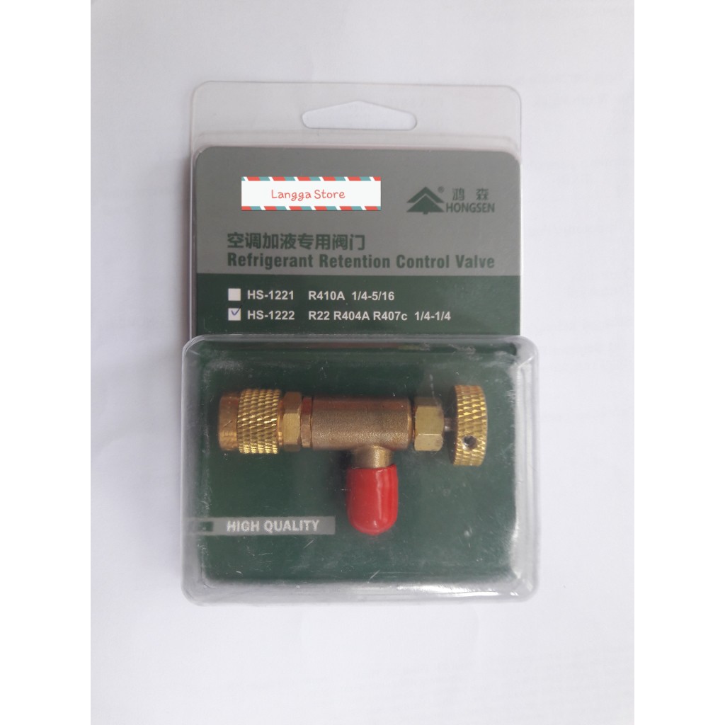 Jual R22 Kran/ Valve Adaptor pengaman Freon 1/4-1/4" (AC Charging Adapter) | Shopee Indonesia
