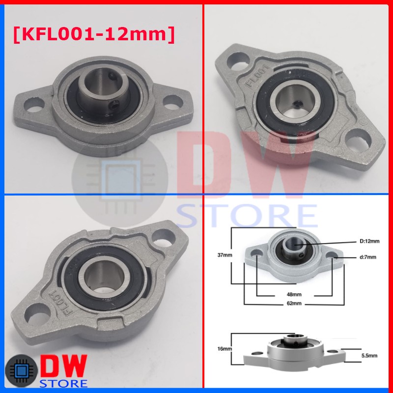 Jual Bracket Bearing Pillow Block KFL KFL08 KFL000 KFL001 KFL002 KFL004 ...