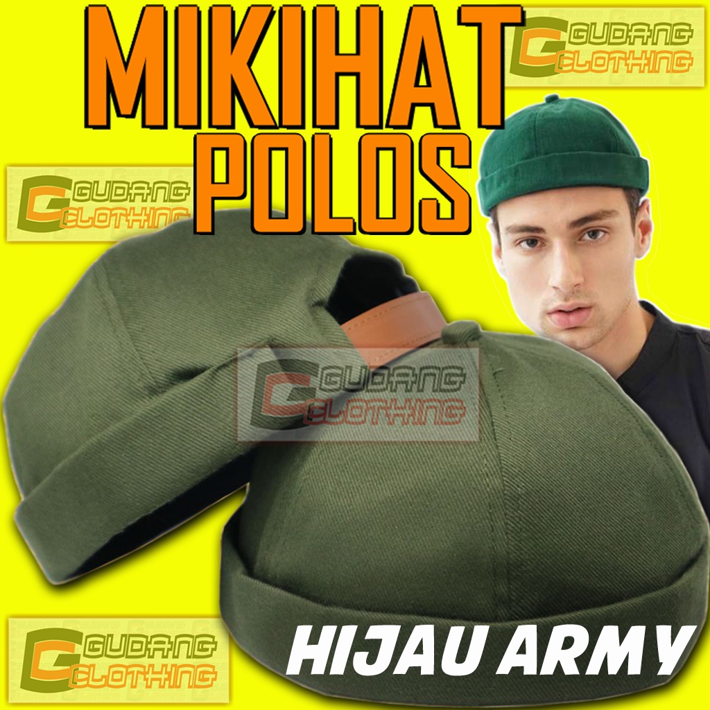 Jual Mikihat Peci Miki Hat Polos Brimless Cap Kopiah | Shopee Indonesia