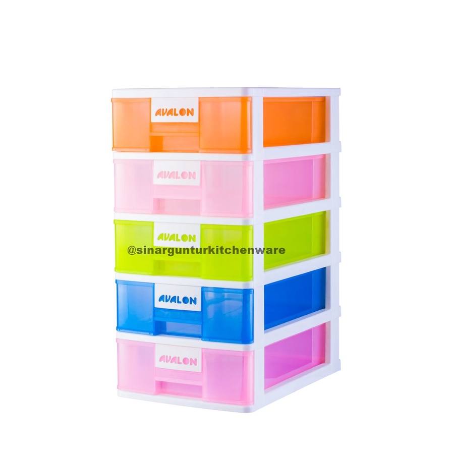 Jual Lemari / Laci Plastik Susun 5 Avalon Drawer 5 Susun | Shopee Indonesia