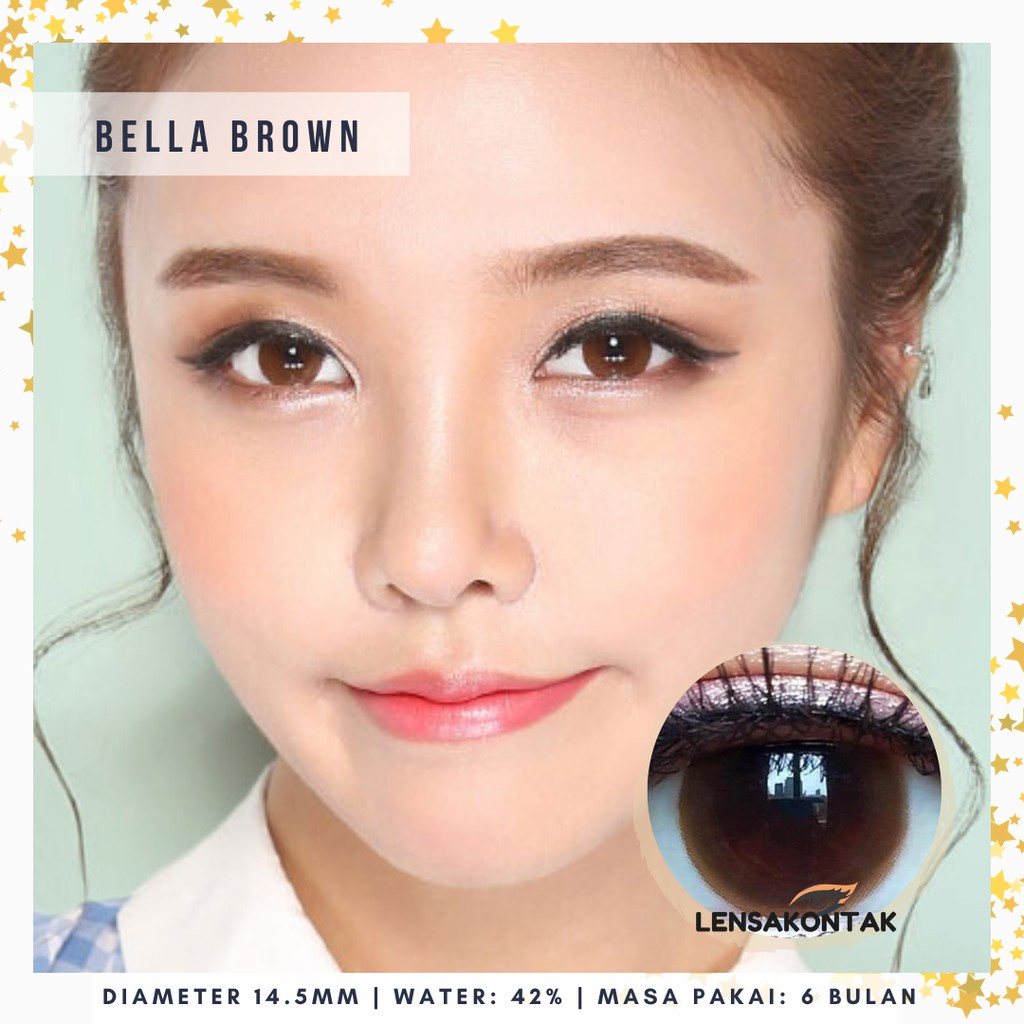 Jual (CUCI GUDANG) Softlens Sweety Plus lens Bella Brown - Coklat ...
