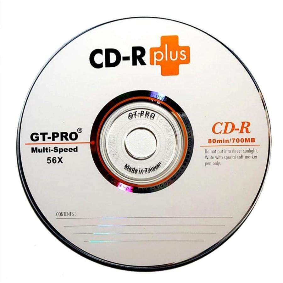 Jual CDR GT-Pro Plus 56x 700MB / CD-R GT-Pro+ / CD Blank GT-Pro Plus | Shopee Indonesia