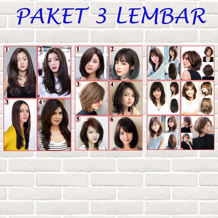 Jual poster babershop,pangkas rambut dan salon model cewek terbaru ...
