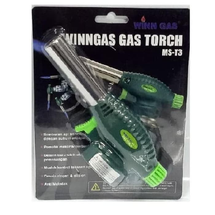 Jual Winn Gas Torch T3 / Pemantik Gas Winn Gas MS T3 Flame Gun Torch Portable/Winngas MS-T3 ...