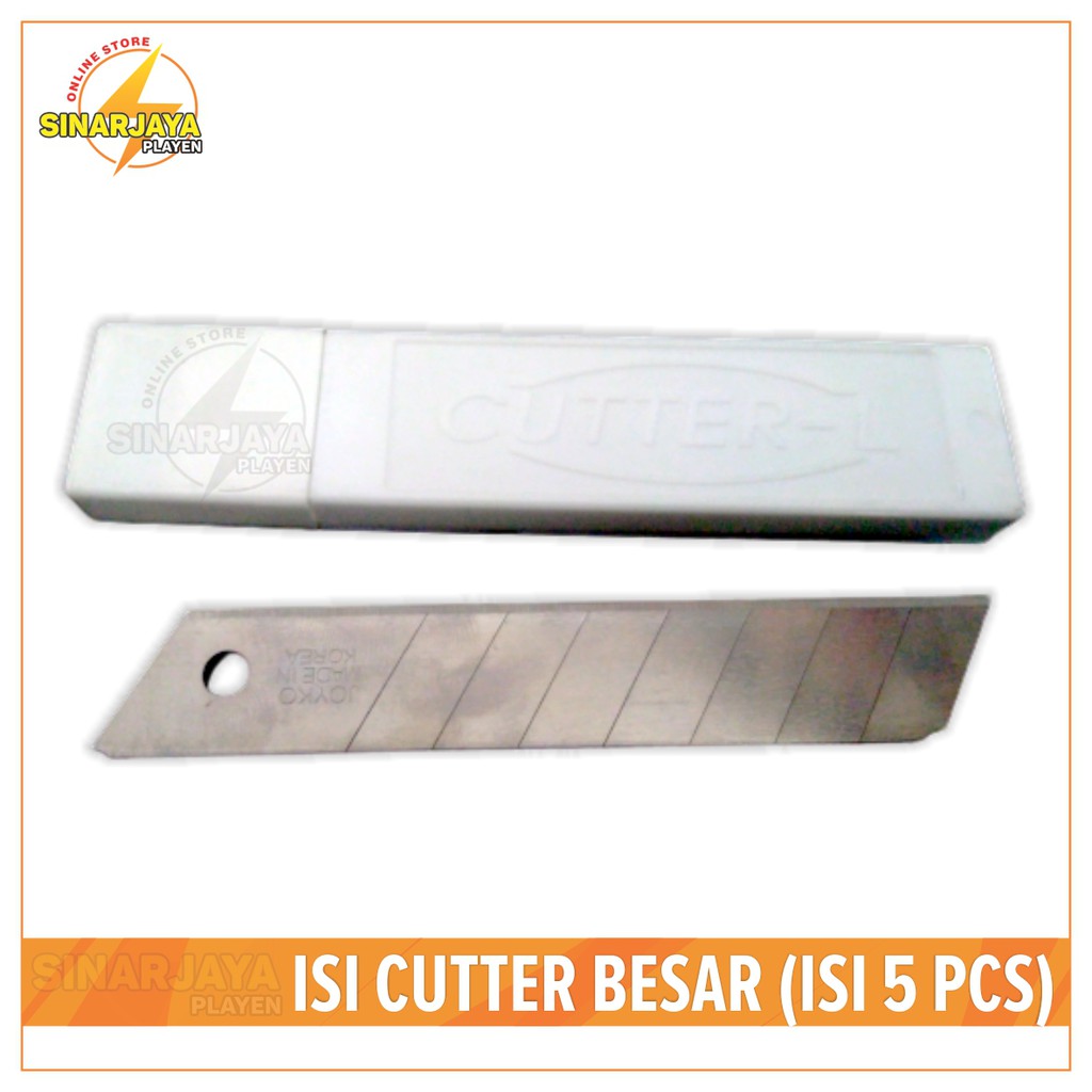 Jual Isi Cutter Besar Isi 5 Pcs | Shopee Indonesia