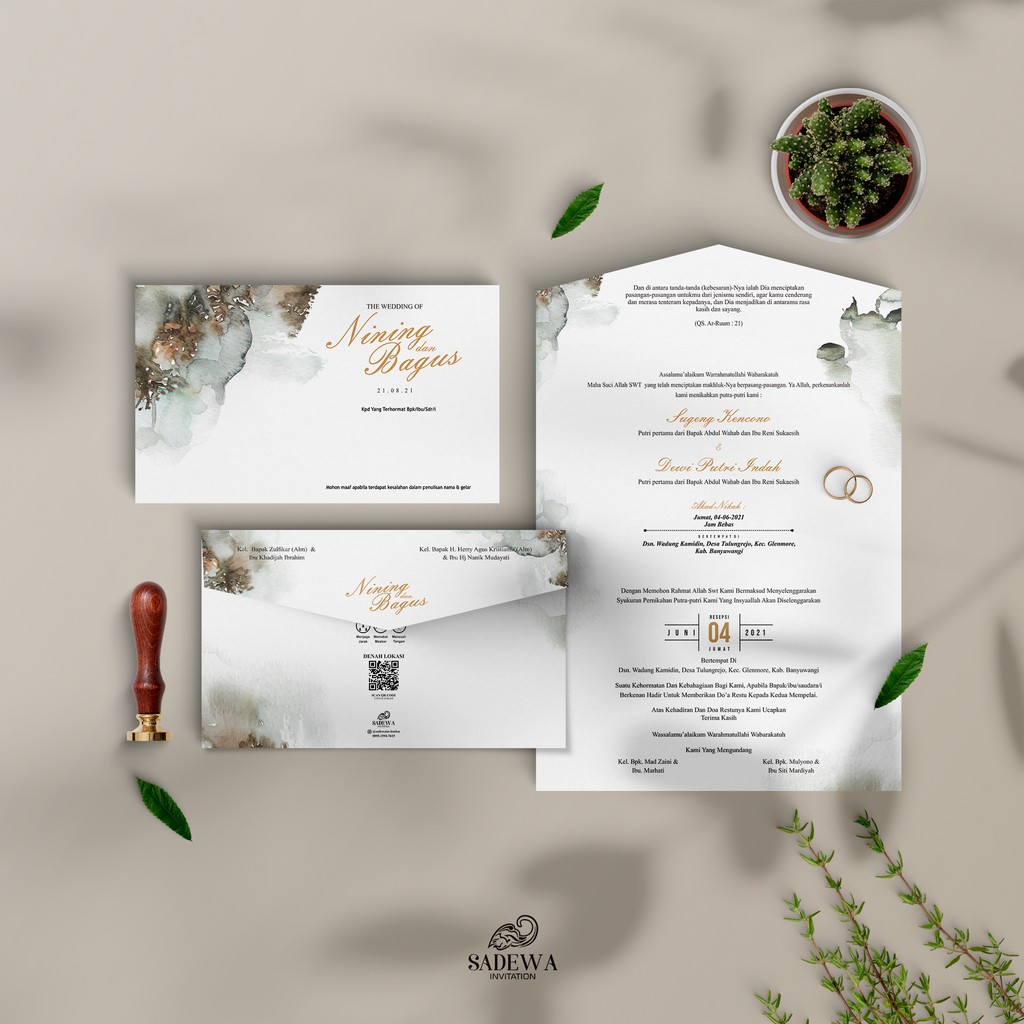 Jual UNDANGAN PERNIKAHAN SEMI AMPLOP TERMURAH, TERBAIK, ELEGANT, MODERN ...