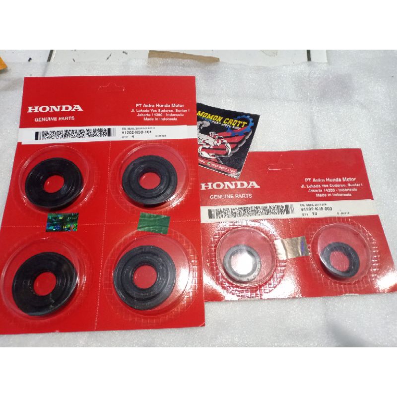 Jual ORIGINAL sil seal Kruk as CVT plus sil as puly belakang Vario beat karbu Scoopy beat Fi AHM ...